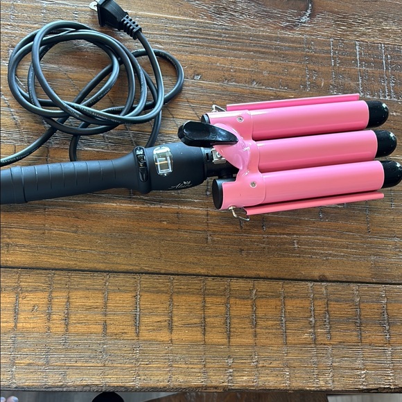 Allure | Hair | Allure Pink And Black Triple Barrel Hair Waver | Poshmark